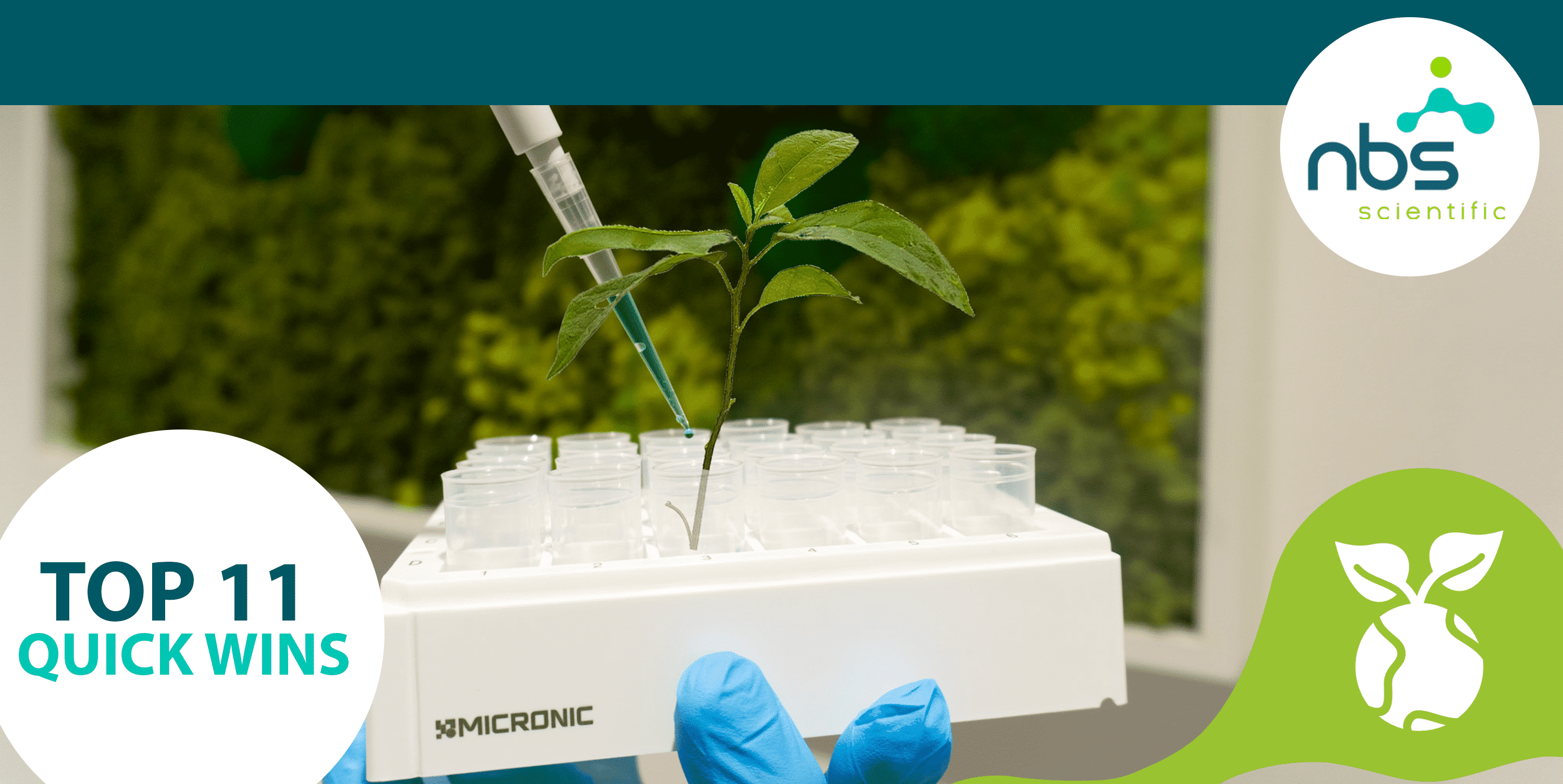 Top 11 quick wins for a sustainable lab - NBS Scientific BE